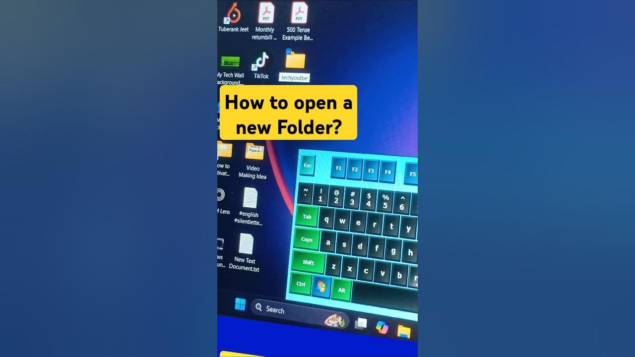 PC File Tips : how to create new folder 📂 in desktop or window #windows #pcfiletips - YouTube