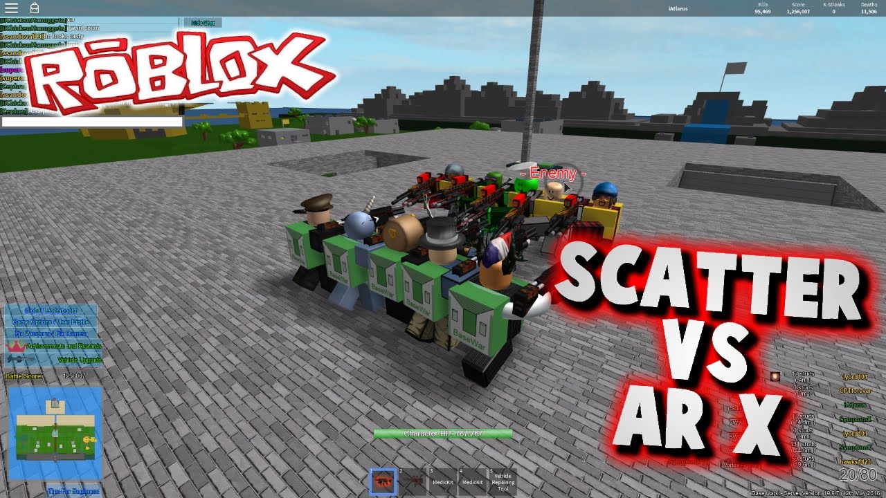 ROBLOX: Scatter Squad .vs. AR-X Army [Rematch] - YouTube