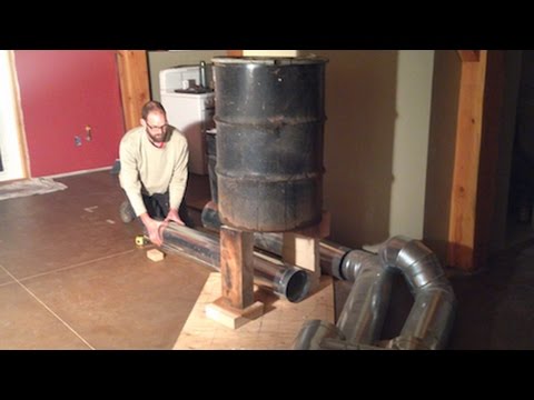 Rocket Mass Heater Design Phase — Mountain Dream Home 28 - YouTube