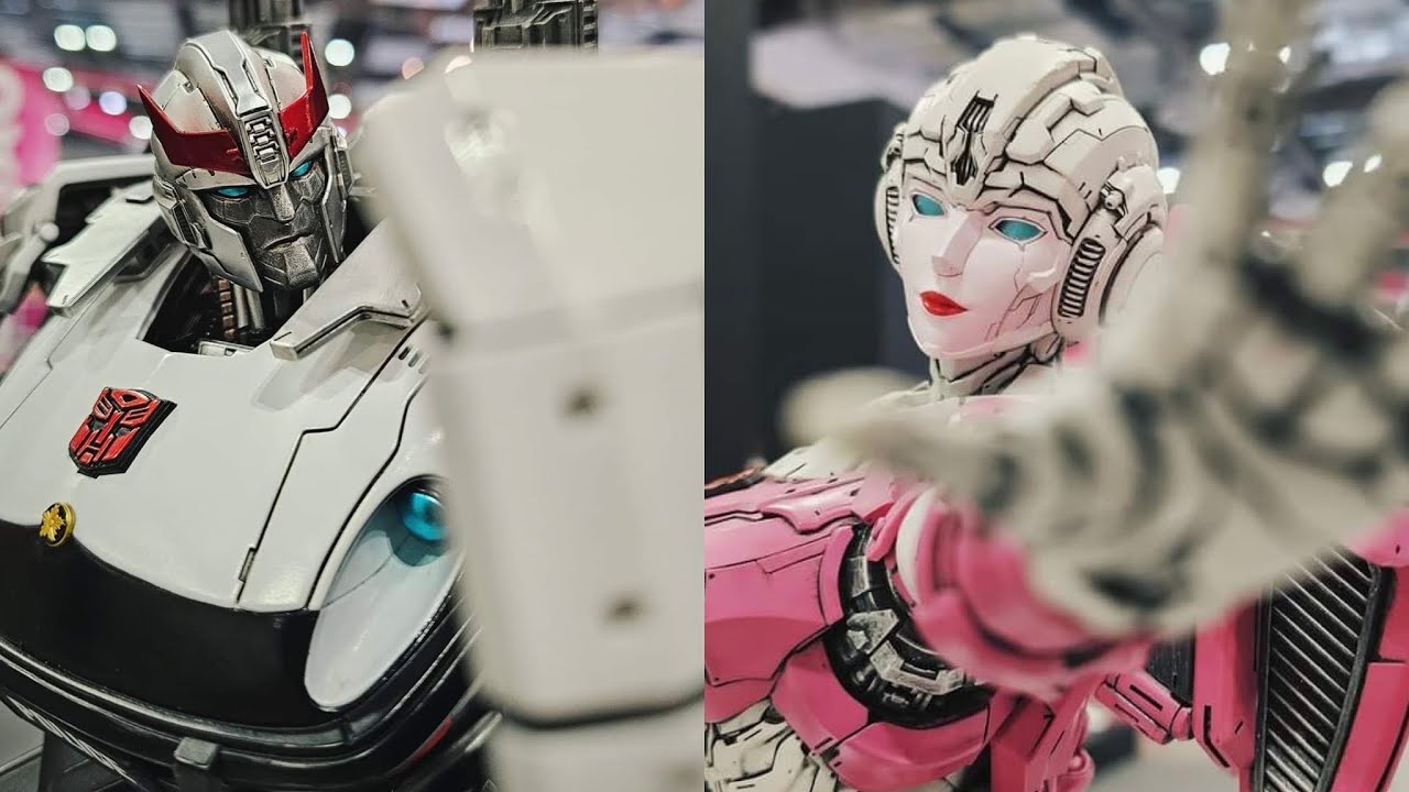 New transformers first look at prowl and arcee statues collectibles by ...