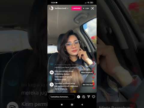 BERLLIANA LOVELL LIVE IG SAMBIL NYETIR #berllianalovell