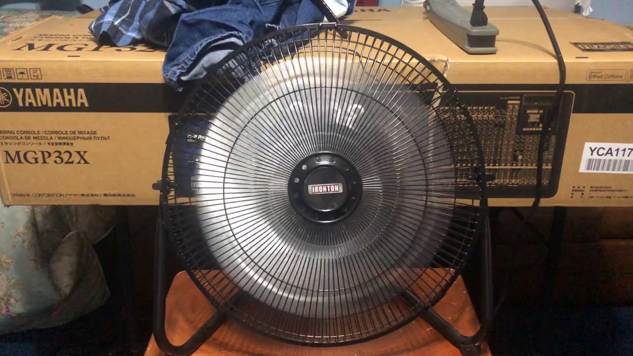 Ironton 12” high velocity fan - YouTube