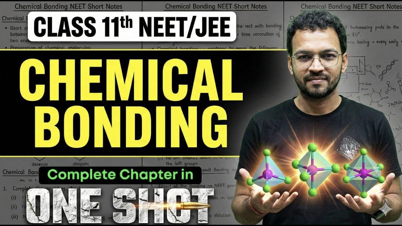Chemical Bonding: Full Chapter One Shot (JEE/NEET) By Vikas Shukla Sir ...