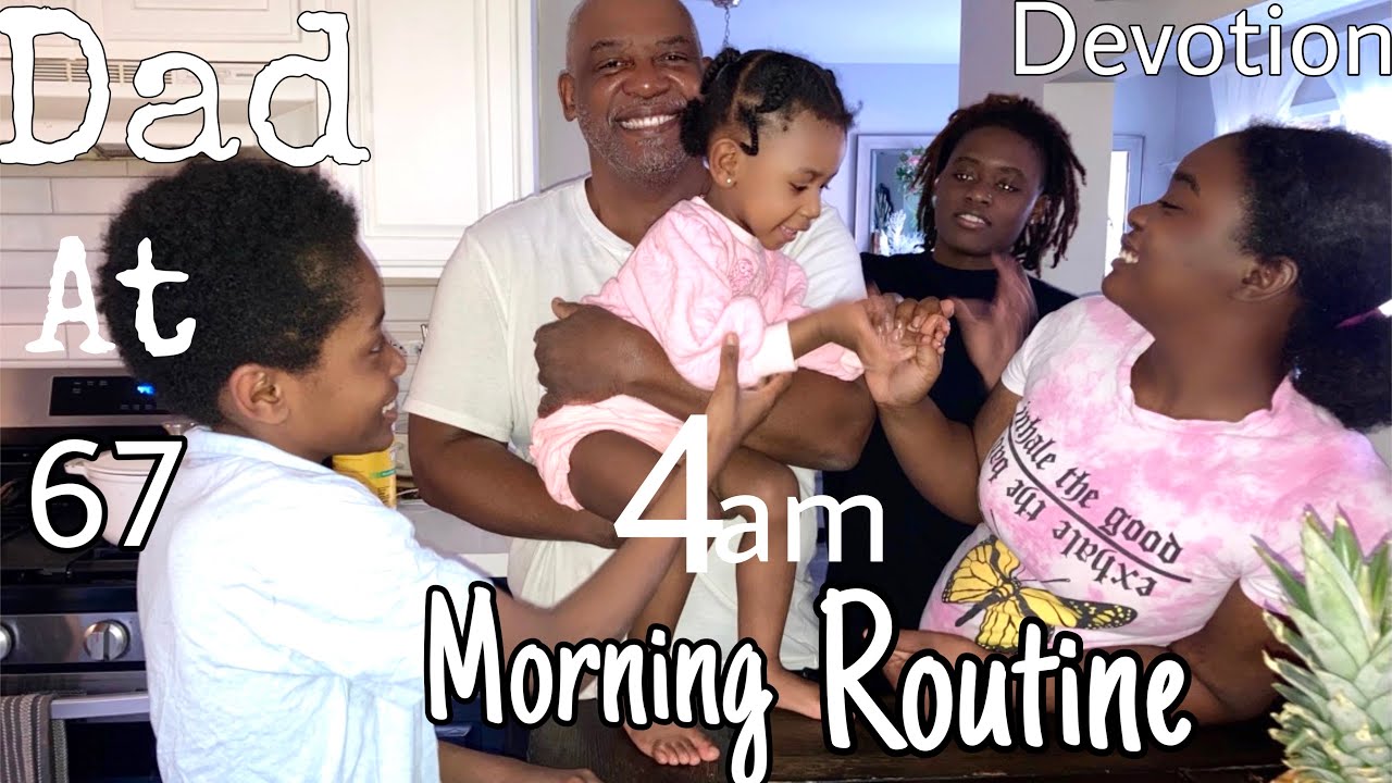 MORNING ROUTINE | Dad Gets His Kids Ready For School Without Mom - YouTube