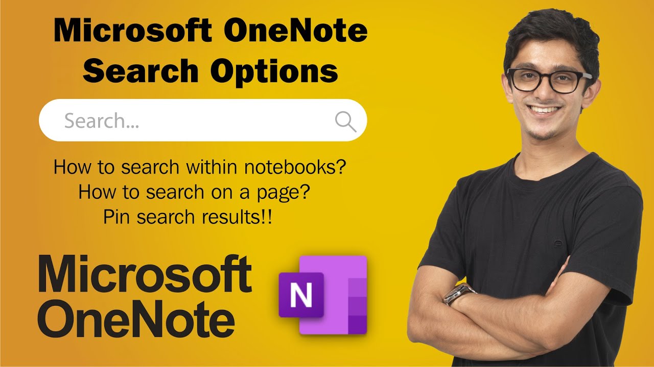 Microsoft OneNote Search options | Search a Notebook | Search on a page ...