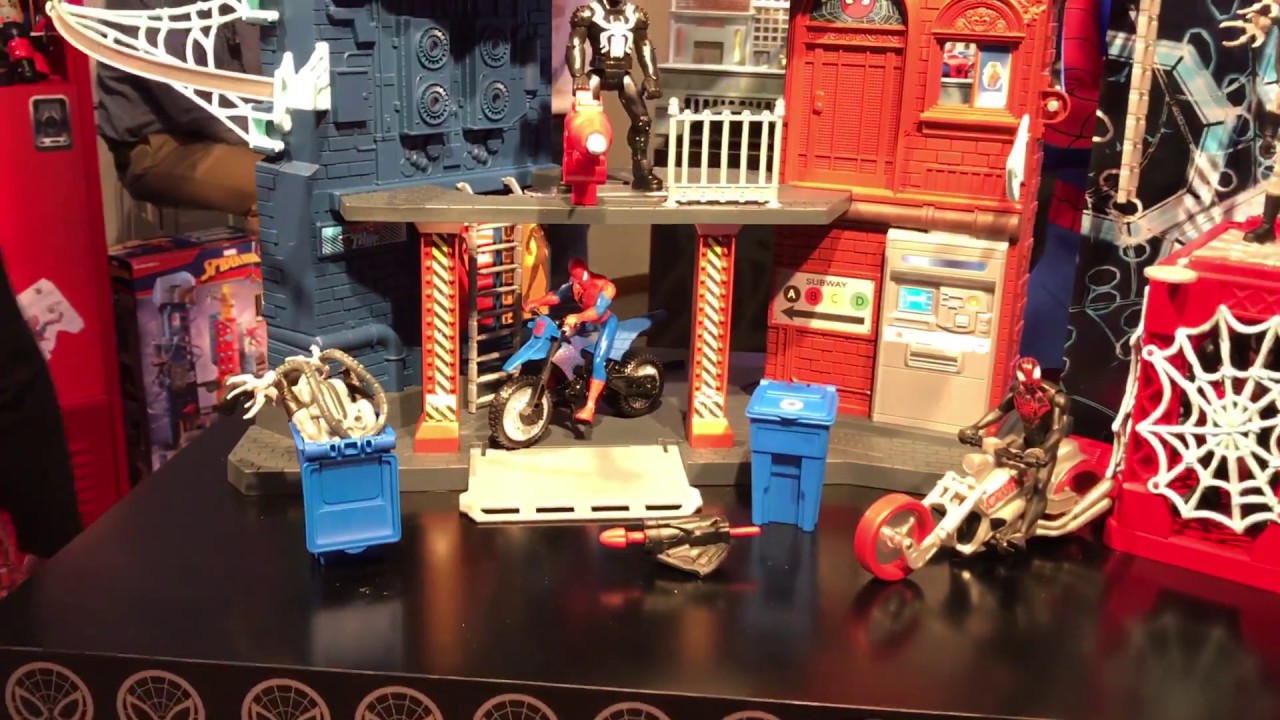 2017 Toy Fair: Spider-Man Playset - Hasbro - YouTube