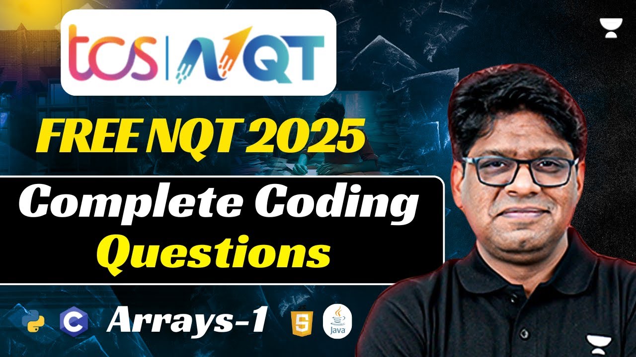 TCS NQT 2025: Must-Solve Coding Question | Arrays Part-1 | Pankaj Sharma - YouTube