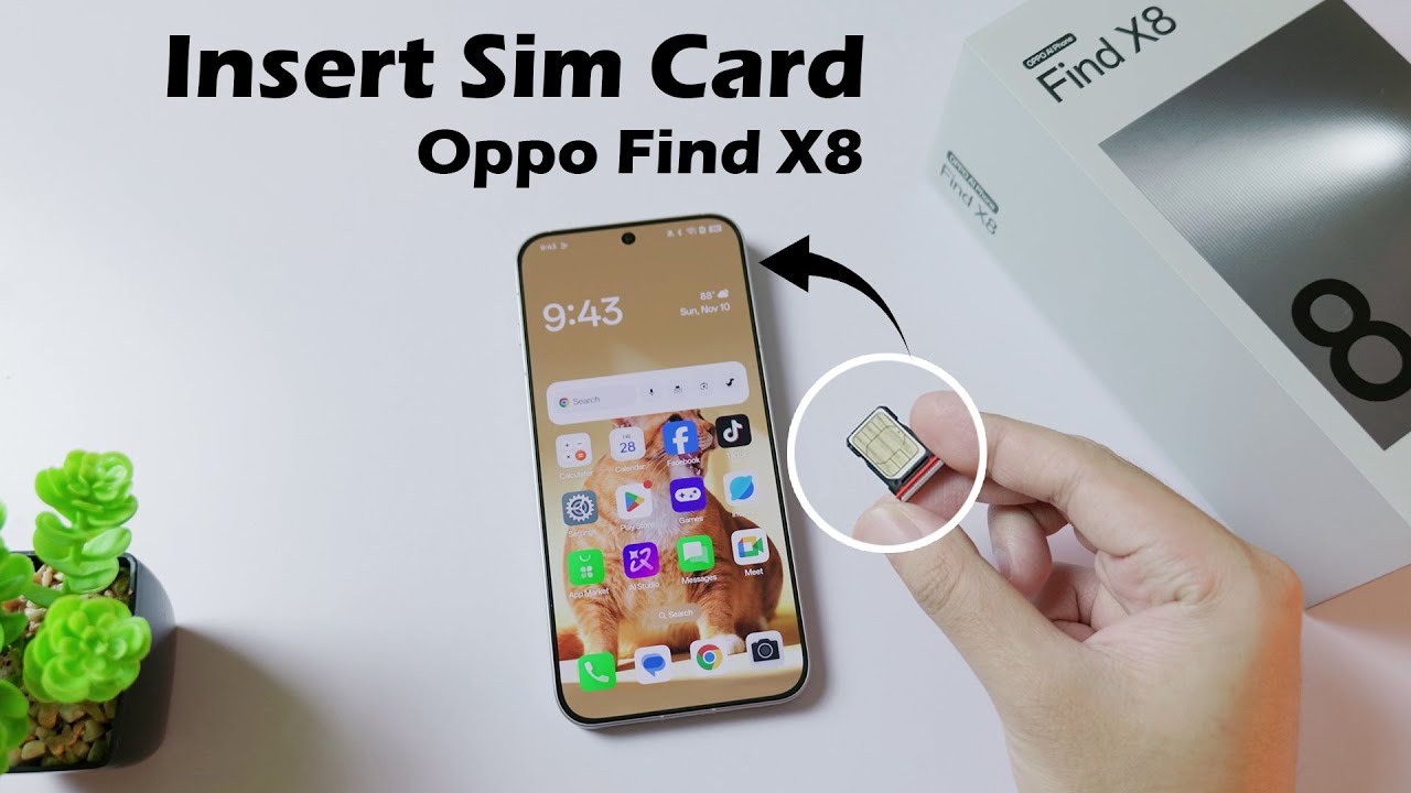 How to Insert Sim Card on Oppo Find X8 (Simple Method) - YouTube