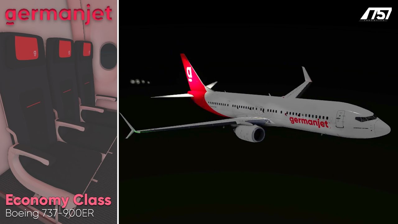 ROBLOX | Germanjet | Economy Class | Boeing 737-900 - YouTube