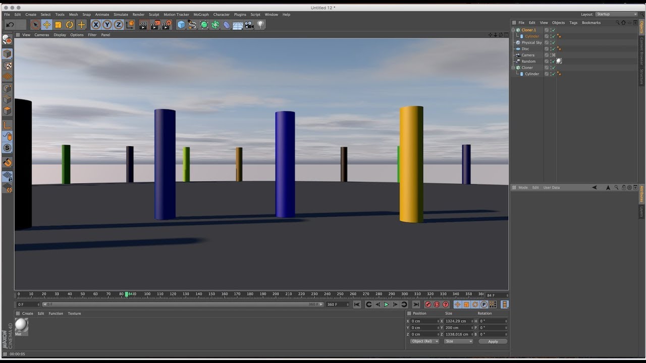 Perfect 360 Degree Camera Pan in Cinema 4D Tutorial - YouTube