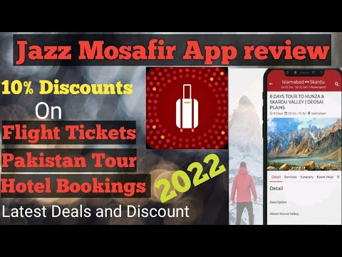 How to use Jazz Mosafir App | Jazz Discount Deals 2022 | Flights ...