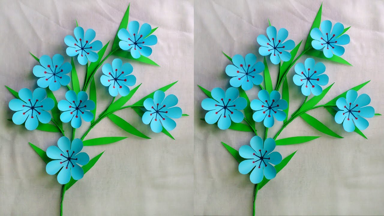 Diy Paper Flowers - কাগজের ফুল বানানো - kagojer Ful - Beautiful Paper ...