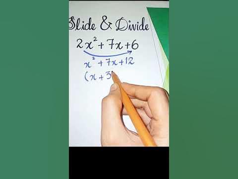 Slide & Divide Method | Factoring Trinomials | The Easiest Way To Factor A Trinomial !! #shorts ...