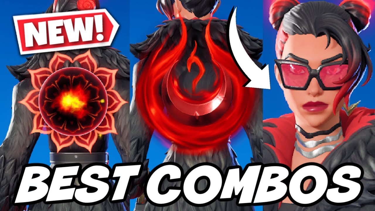 Best Combos For New Burning Ambition Valeria Skin Fortnite Youtube
