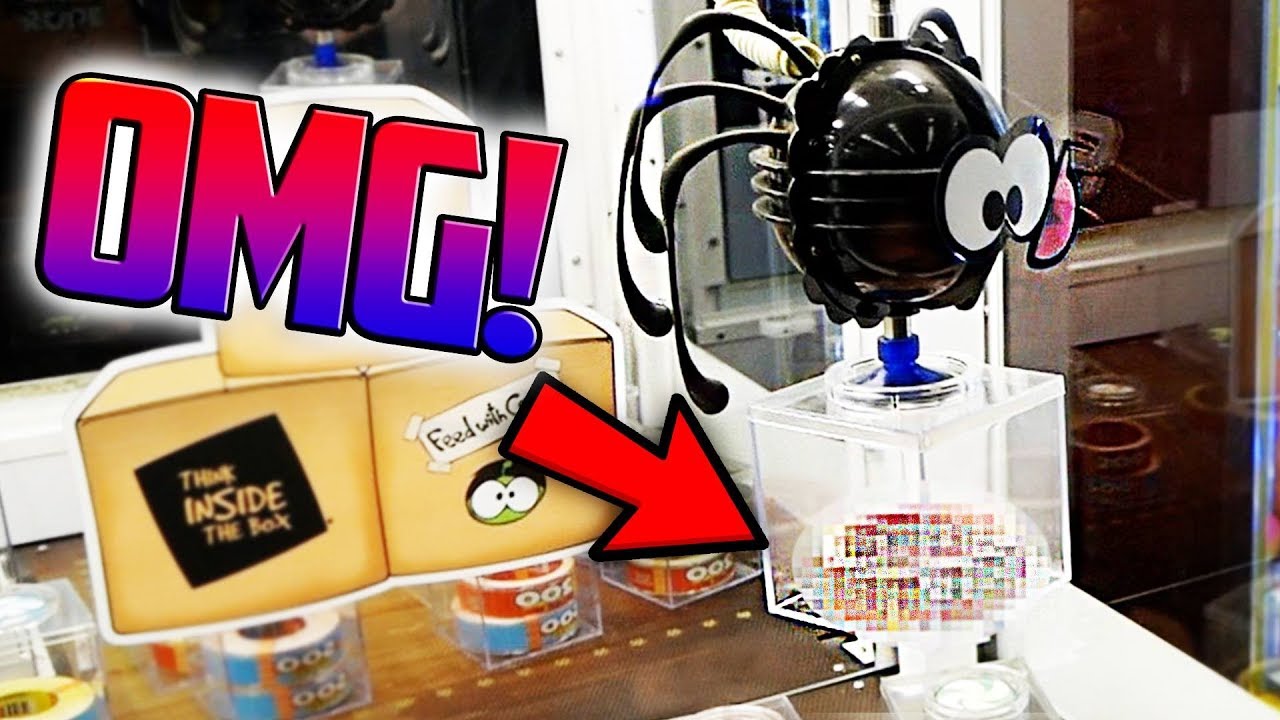 Winning from the CUT THE ROPE Claw Machine! - YouTube