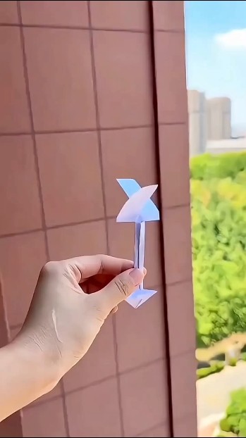 how to make a paper rotating plane new paper plane - YouTube