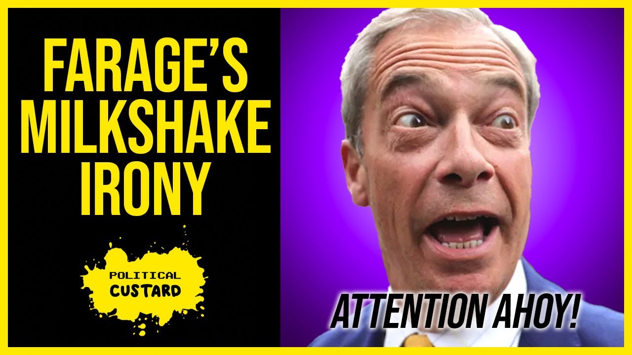 IRONY ALERT! Nigel Farage's Update On His Milkshake Ordeal. - YouTube