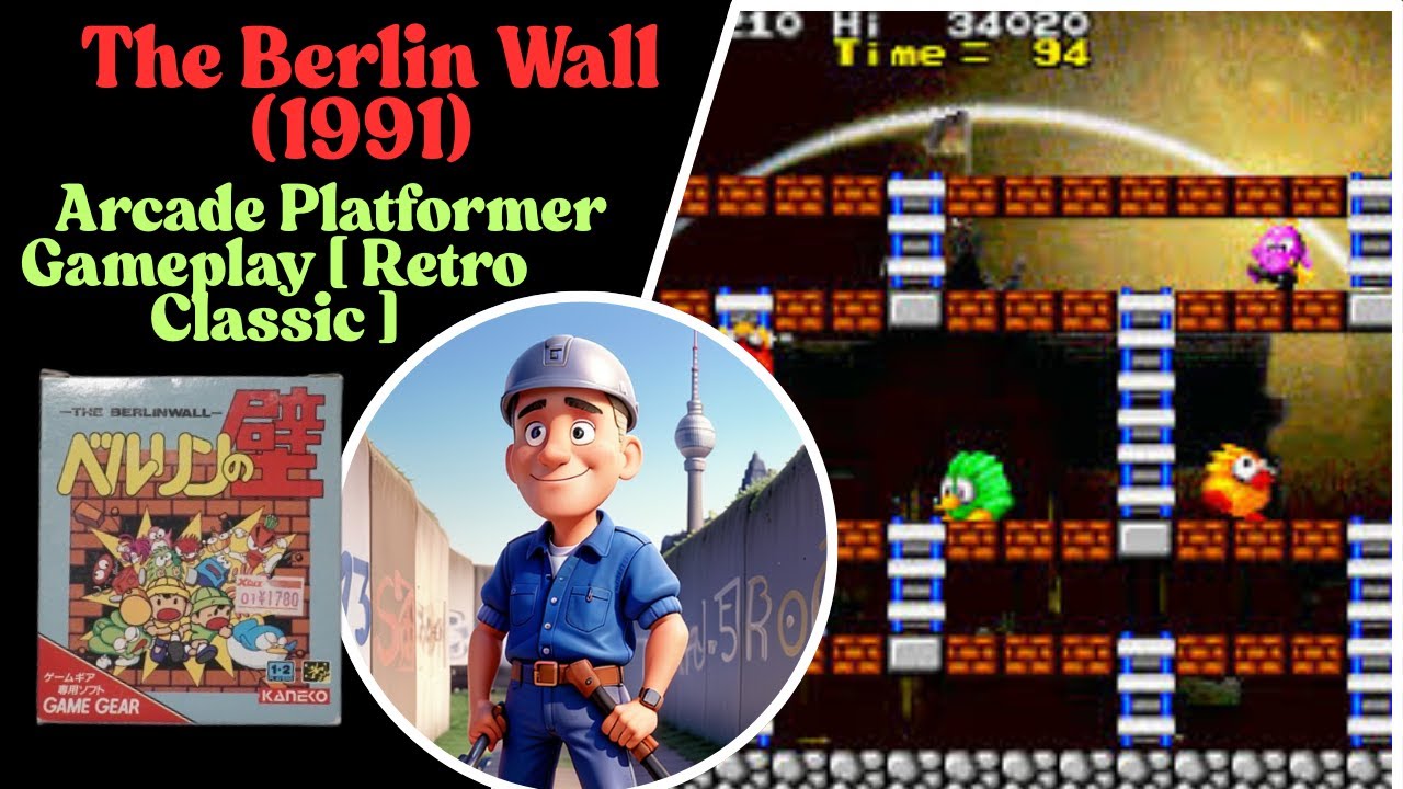 The Berlin Wall (1991) - Arcade Platformer Gameplay [Retro Classic ...