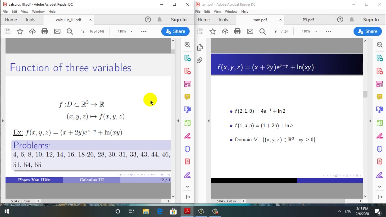 c 11 1 - Multi Function - Part Derivatives - YouTube