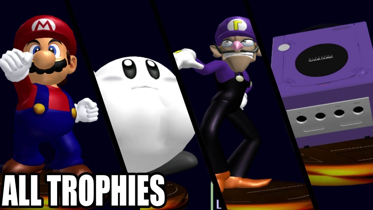 Super Smash Bros. Melee - All Trophies - YouTube