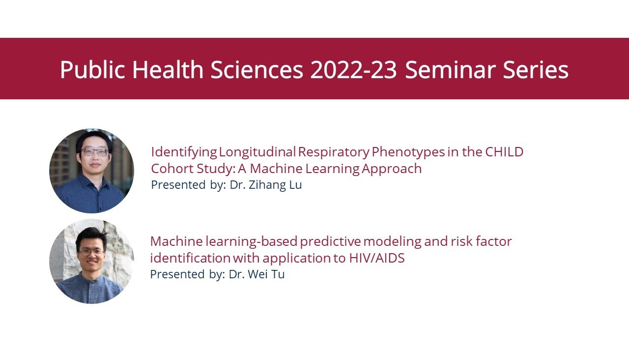 Feb 8, 2023 | PHS Seminar Series, Dr Zihang Lu and Dr Wei Tu - YouTube