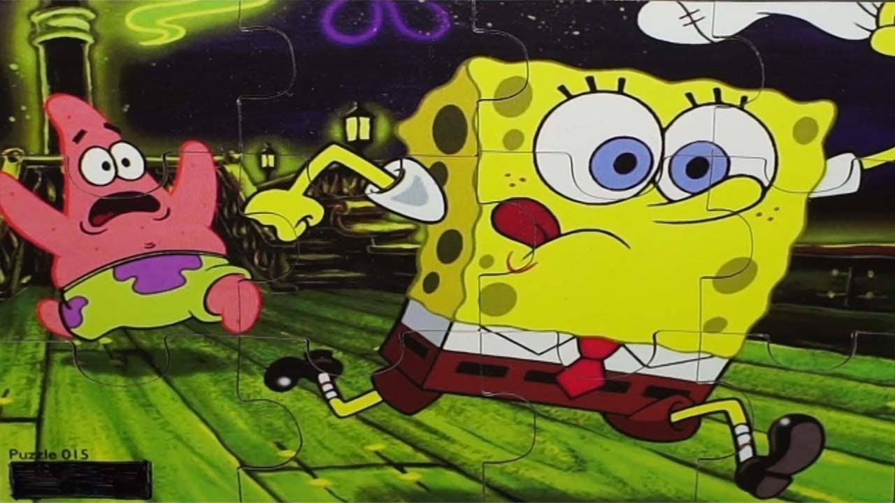 Spongebob, Patrick, Flying Dutchman - Spongebob squarepants puzzle ...