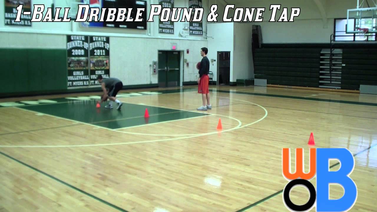 1-Ball Dribble Pound & Cone Tap - YouTube