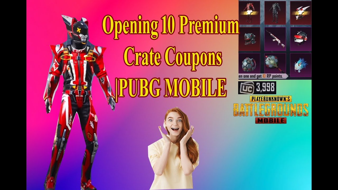 Opening 10 Premium Crate Coupons | PUBG MOBILE_1080 UC_2021 - YouTube
