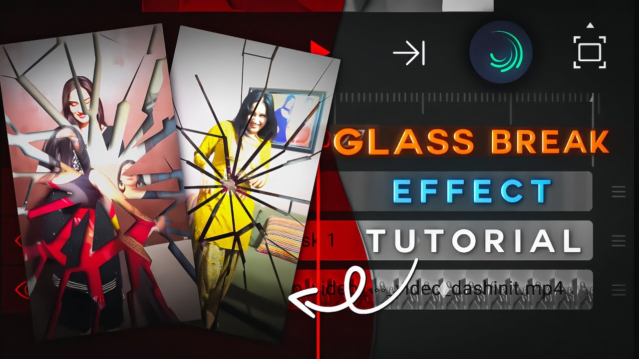 Glass Break effect Tutorial || Ae Inspired Alight Motion Tutorial ...