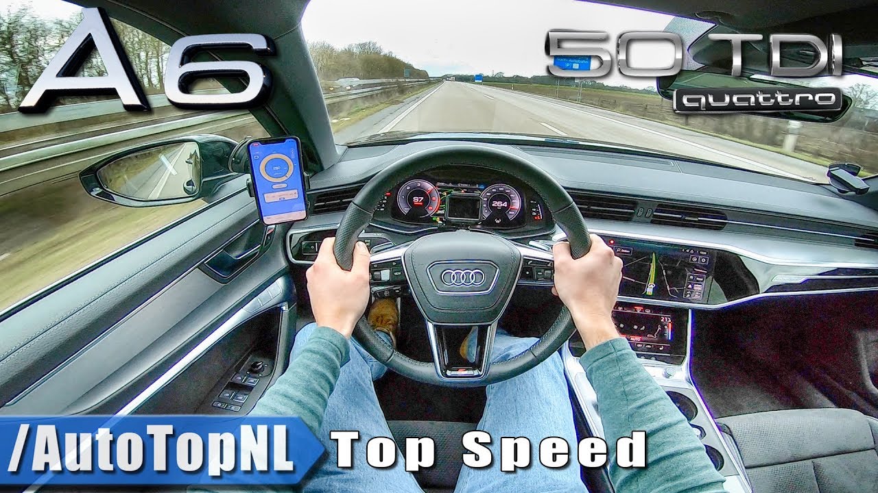 2019 AUDI A6 50 TDI 3.0 V6 AUTOBAHN POV 264km/h TOP SPEED by AutoTopNL ...