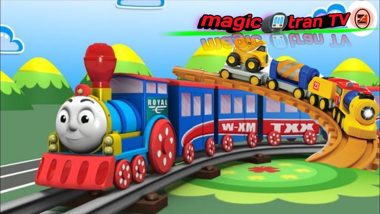 train🚇toy-magic-train !! train🚆toy for kids !! choo choo train cartoon ...