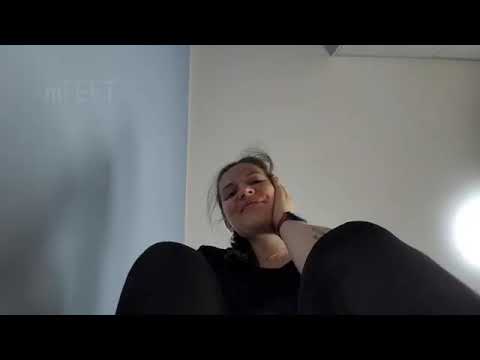 My slave under my feet