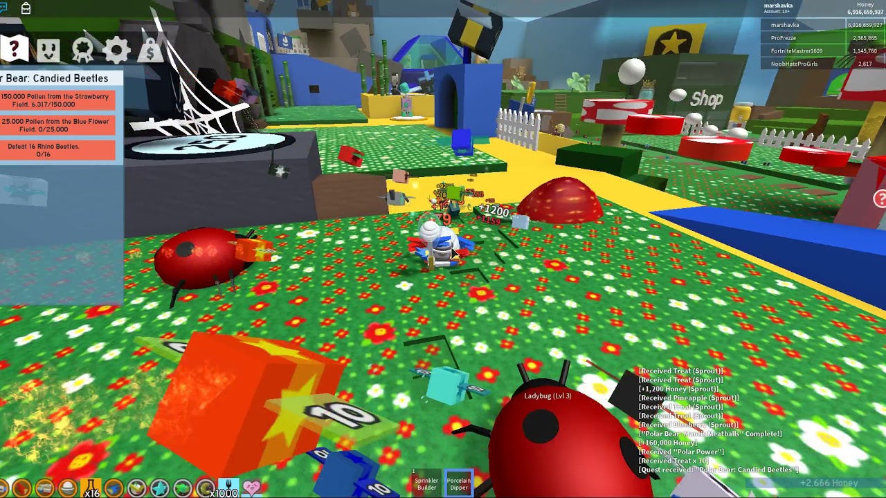 Bee Swarm Simulator - 1000 quest polar bear - YouTube