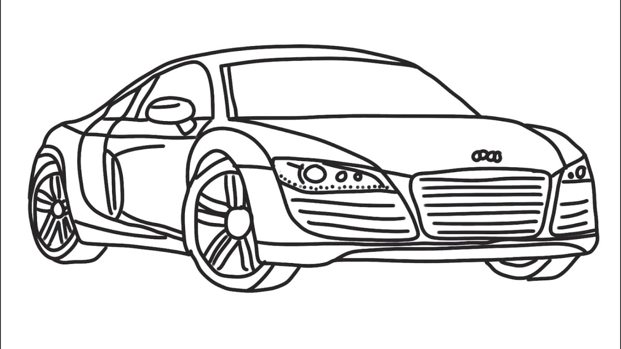 Audi R8 Coloring Pages