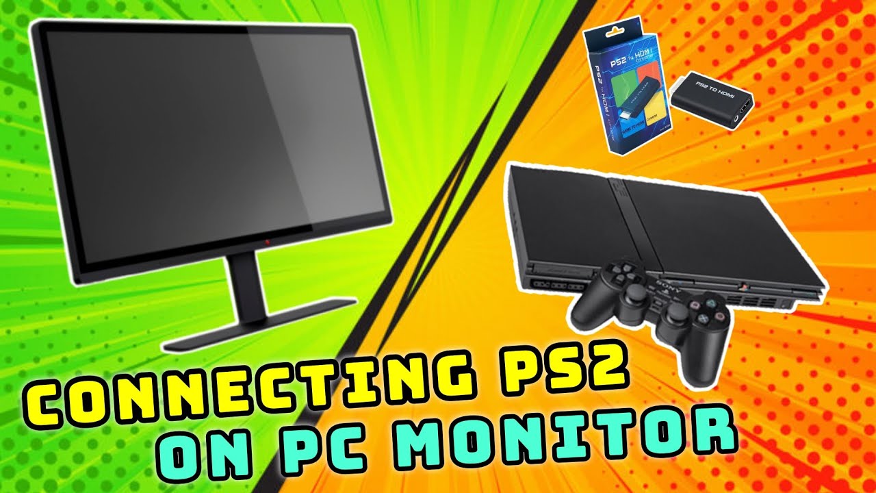 Connecting PS2 on PC Monitor Setup | PS2 to HDMI converter | # ...