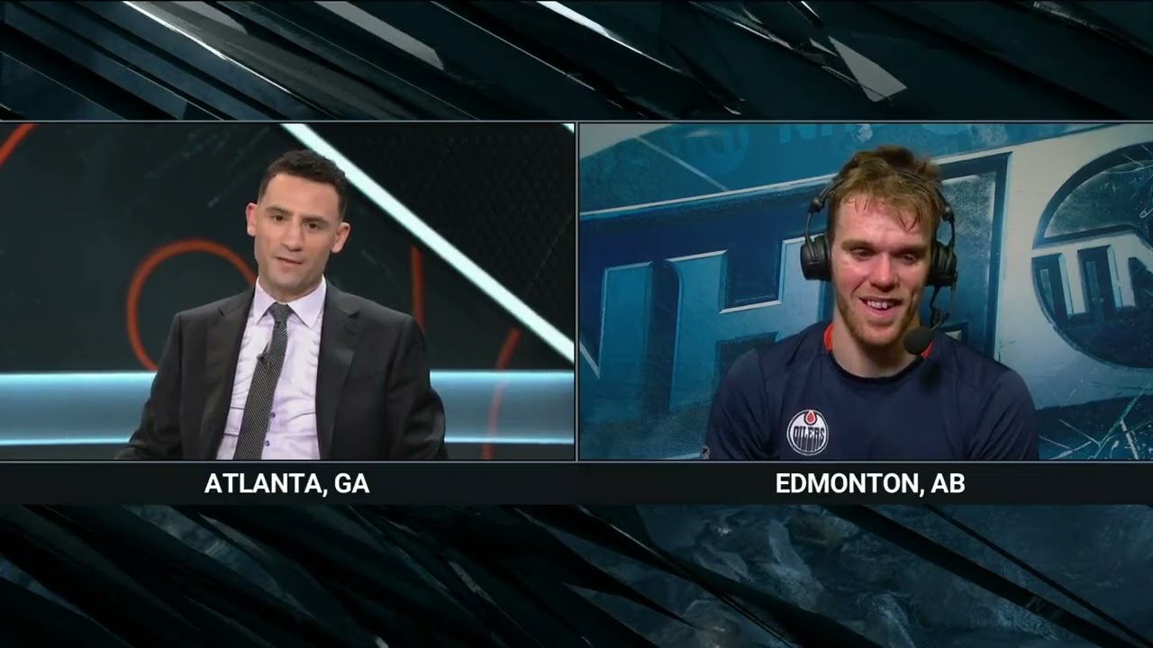 Connor McDavid best post game interview Oilers TNT - YouTube