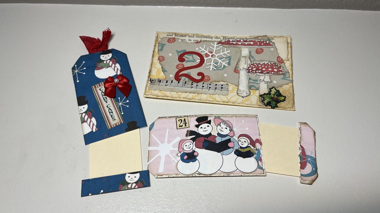 Christmas Ephemera on Friday #5 and December Daily Card #2 - YouTube
