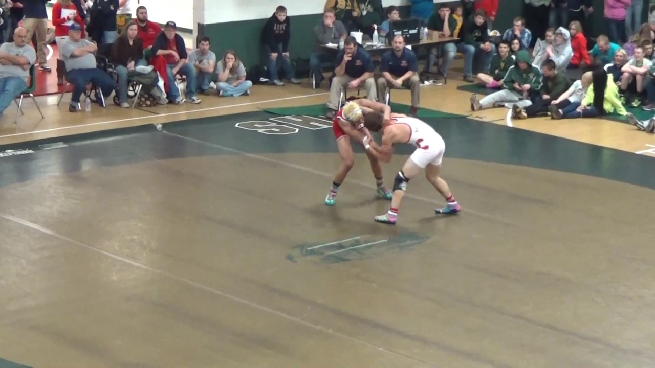 NOAH ADAMS, INDEPENCE WV VS BOATWRIGHT CALHOUN CO WRESTLING 2015 - YouTube