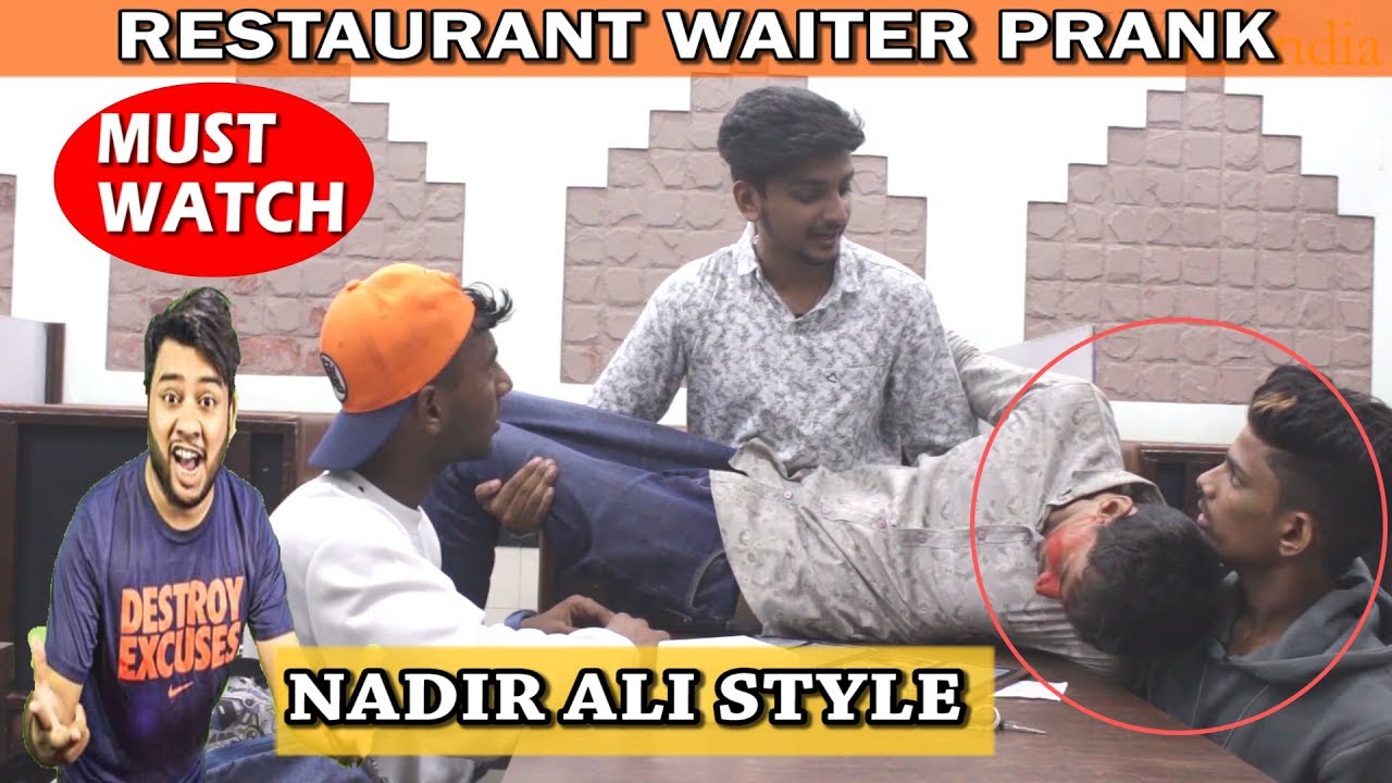 Restaurant Waiter Prank In Nadir Ali Style | Pranks in india | B4 ...