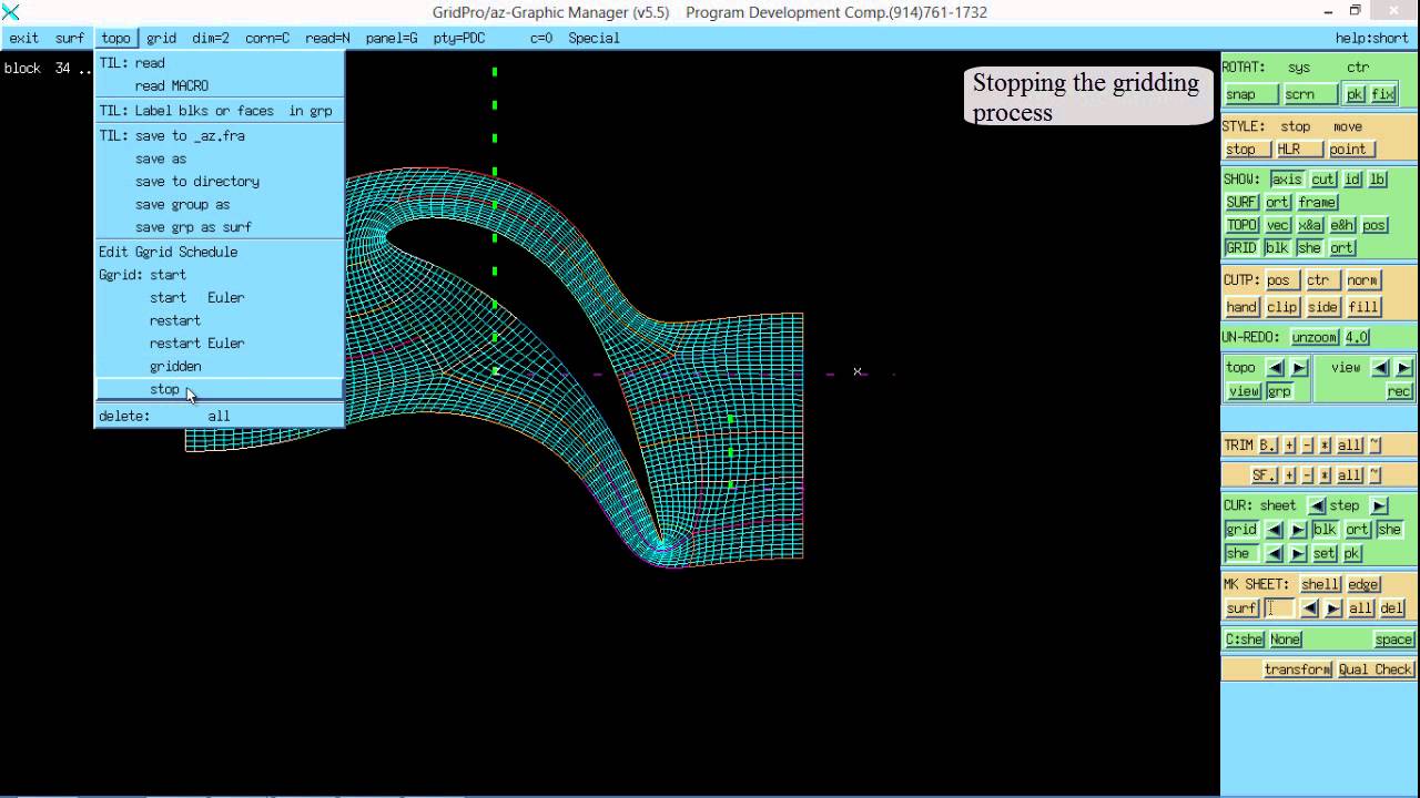 Turbine blade meshing - 2D(Structured multiblock grid) - YouTube