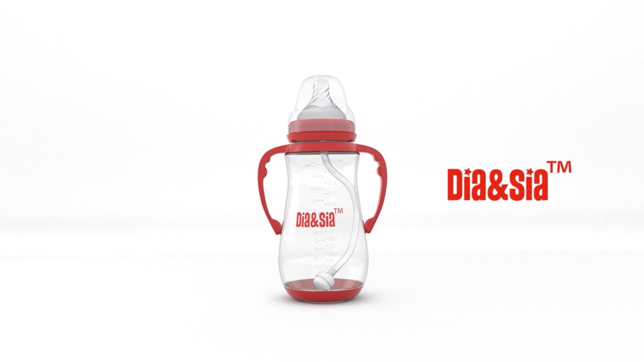 Dia&Sia heat temperature color changing baby bottle - YouTube