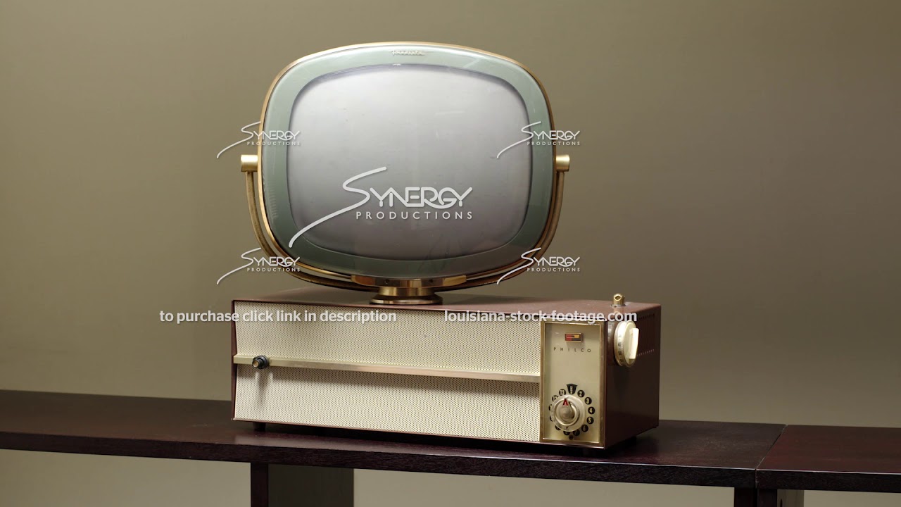 1635 Philco Predicta Princess Vintage tv television video stock footage ...