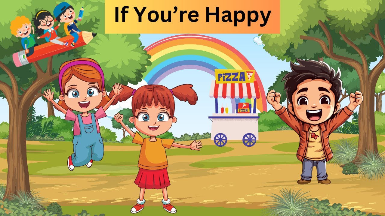 If You Happy and You Know It Clap Your Hands Song with Lyrics ...