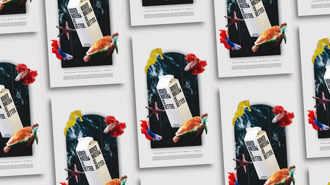 Photoshop Tutorial: Graphic Ad design #57 (Inspired work) - YouTube