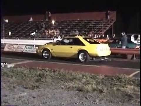 mustang fox body 460 stroker on 225+ shot - YouTube
