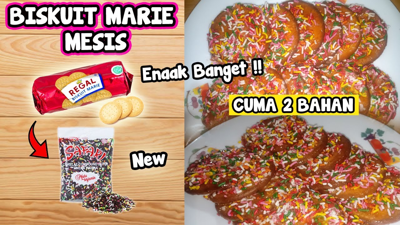 RESEP BISKUIT ROTI MARIE MESIS CUMA2 BAHAN MURAH MERIAH !! - YouTube