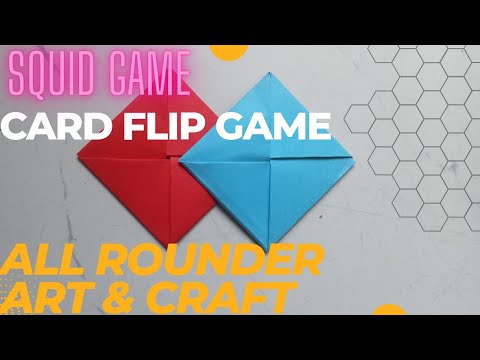 How to make Squid game card flip game card || All Rounder Art & Craft ...