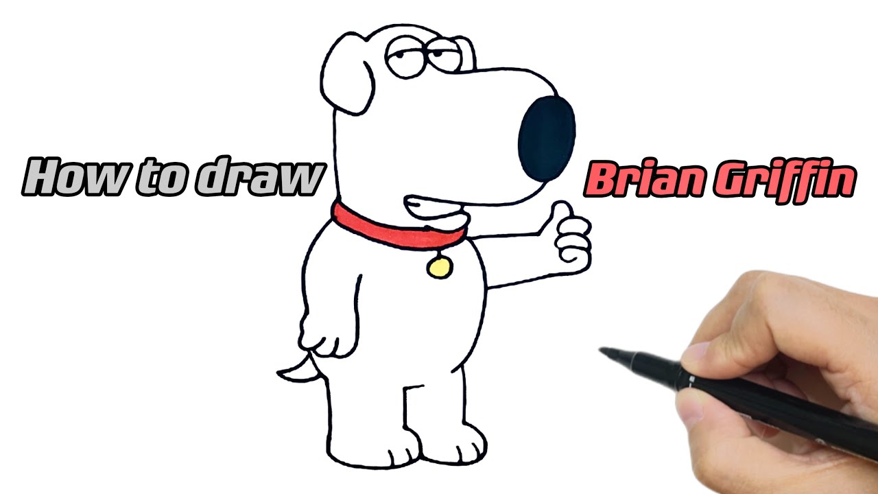 How to Draw Brian Griffin Step by Step | Family Guy - Easy and Fun for ...