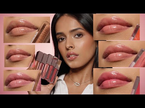 Best affordable glosses! Rs.250 Swiss Beauty Plump Up Wet Gloss Swatches