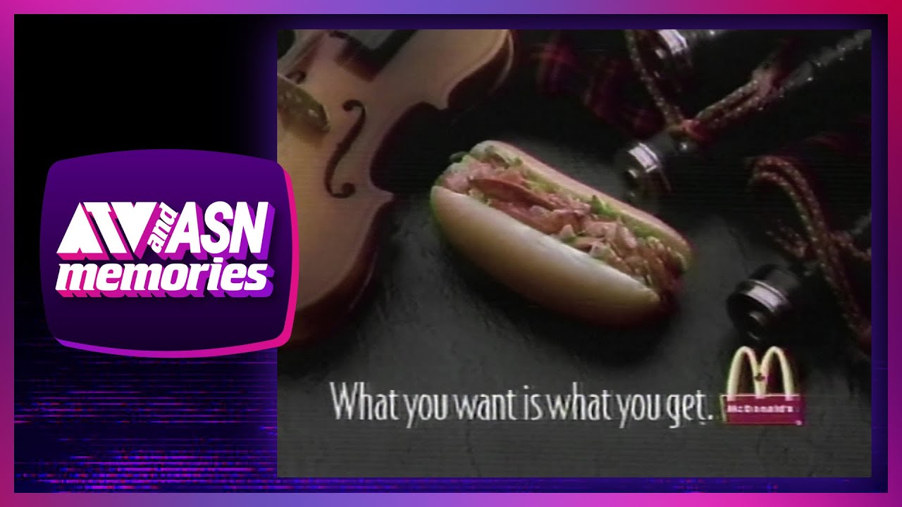 July 7, 1994 - ATV - McDonald's Lobster Sandwich 'Clan' commercial ...